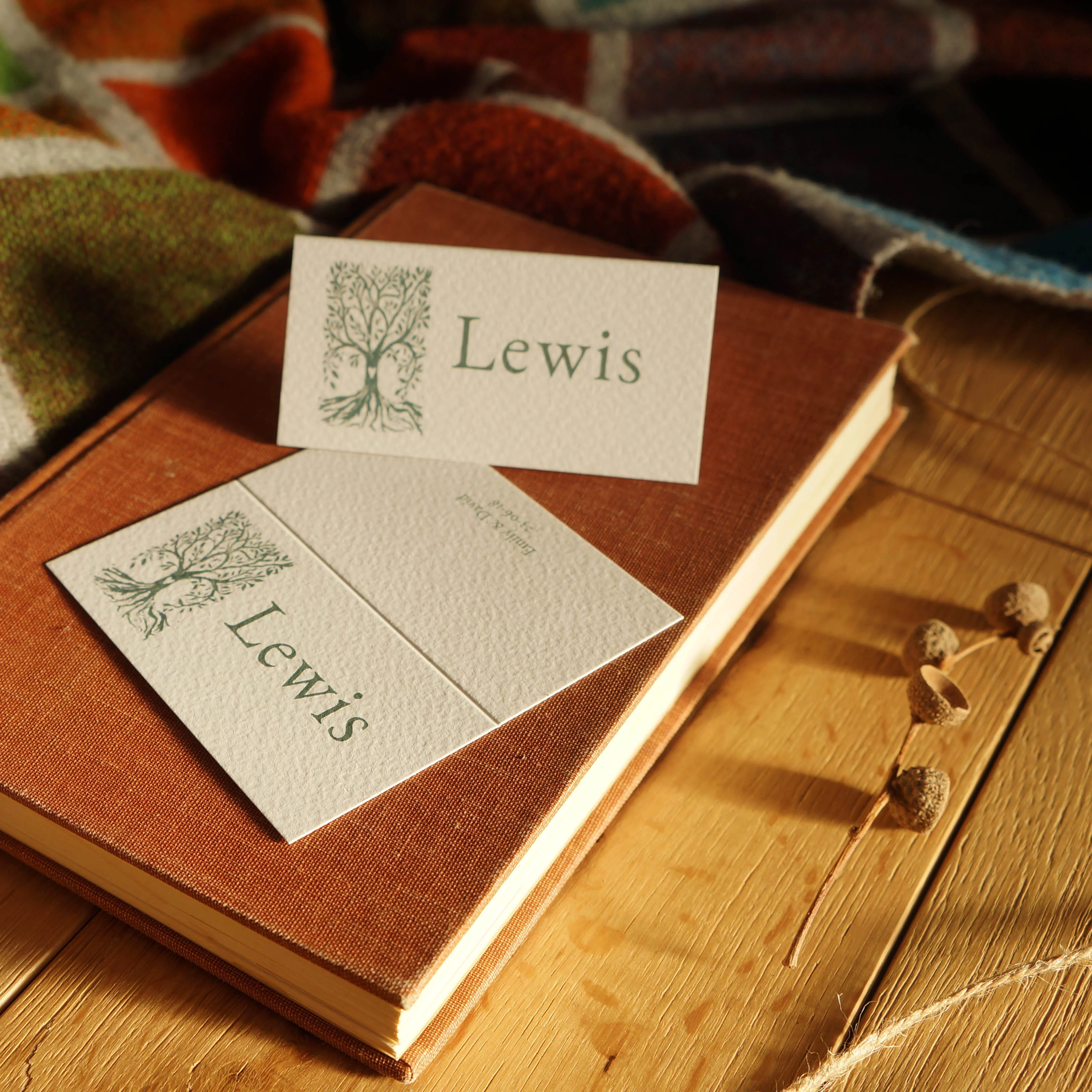 Tree Carving - Place Cards - Pigment + Paper