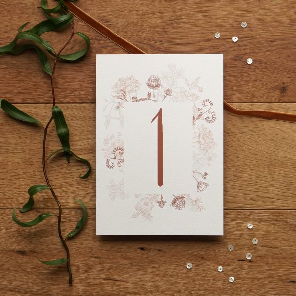 Floral Frame - Table Names - Pigment + Paper